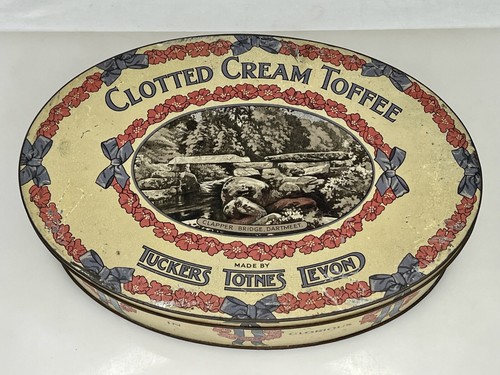 Tuckers Clotted Devon Cream Toffee Antique Candy Tin Can - 91239 | eBay
