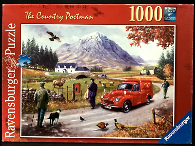 Ravensburger 1000pc The Country Postman by Kevin Walsh 2009 jigsaw ...