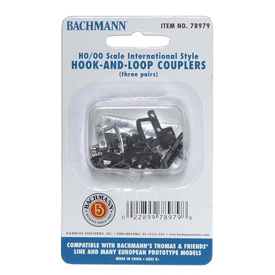 Bachmann HO TTT Hook & Loop Couplers/3pr | eBay