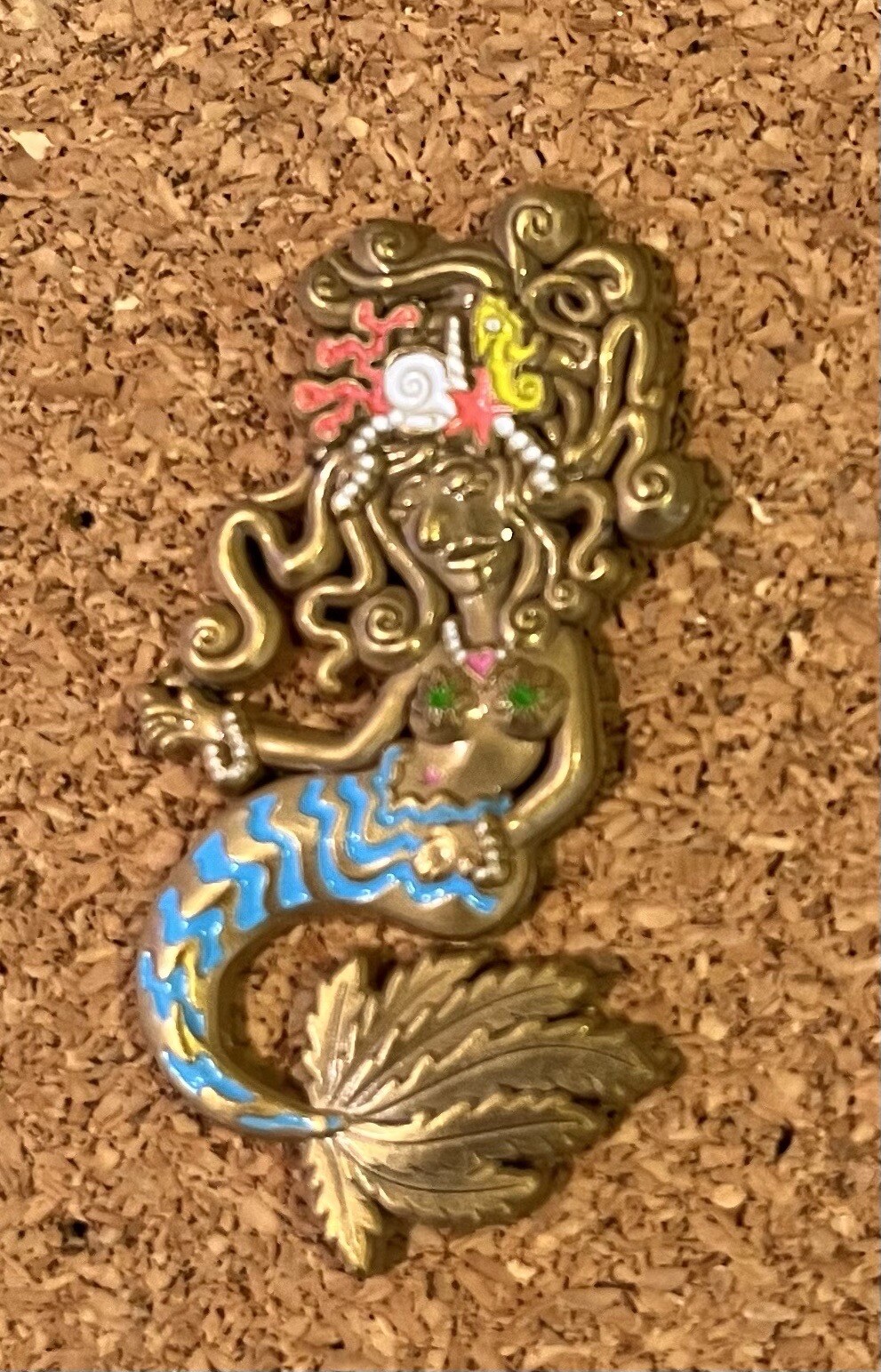 Medusa Mermaid Pin - Gem