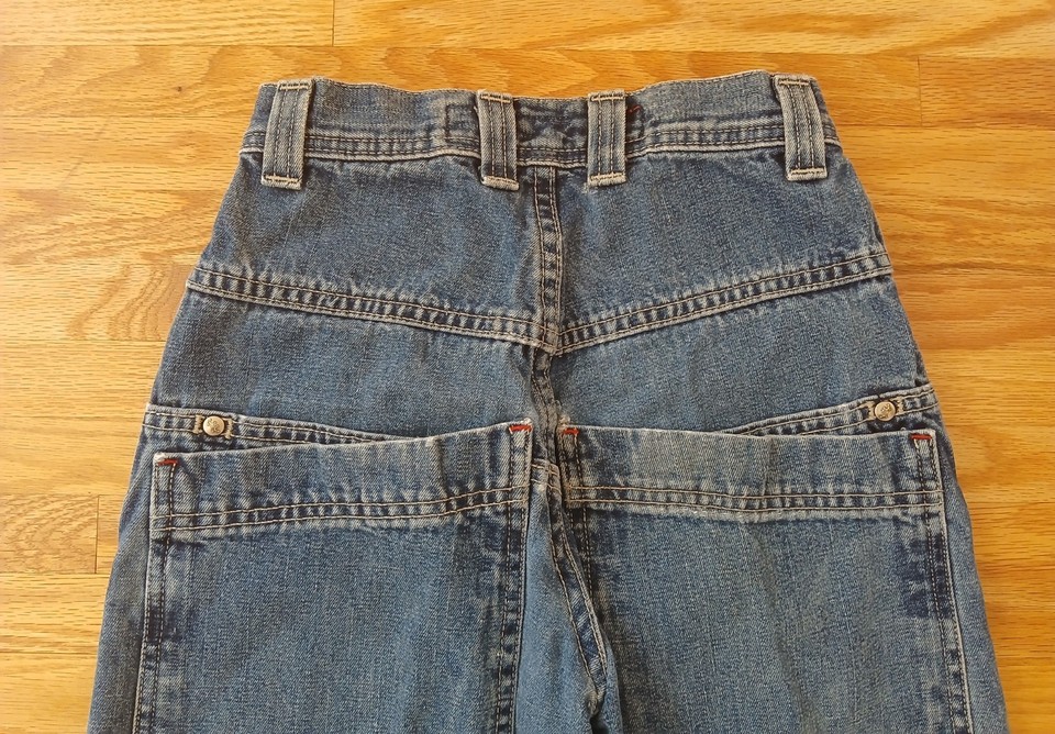 JNCO Jeans Boys Size 8 Blue Denim Scorpion Youth Skater Wide Leg ...