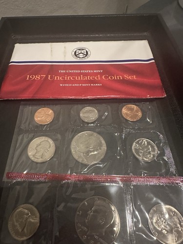 1987 Uncirculated Coin Set U.S Mint Original Government Packaging OGP ...
