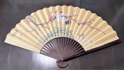 Folding Sensu Fan Large-Sized Decorative Showa Retro | eBay