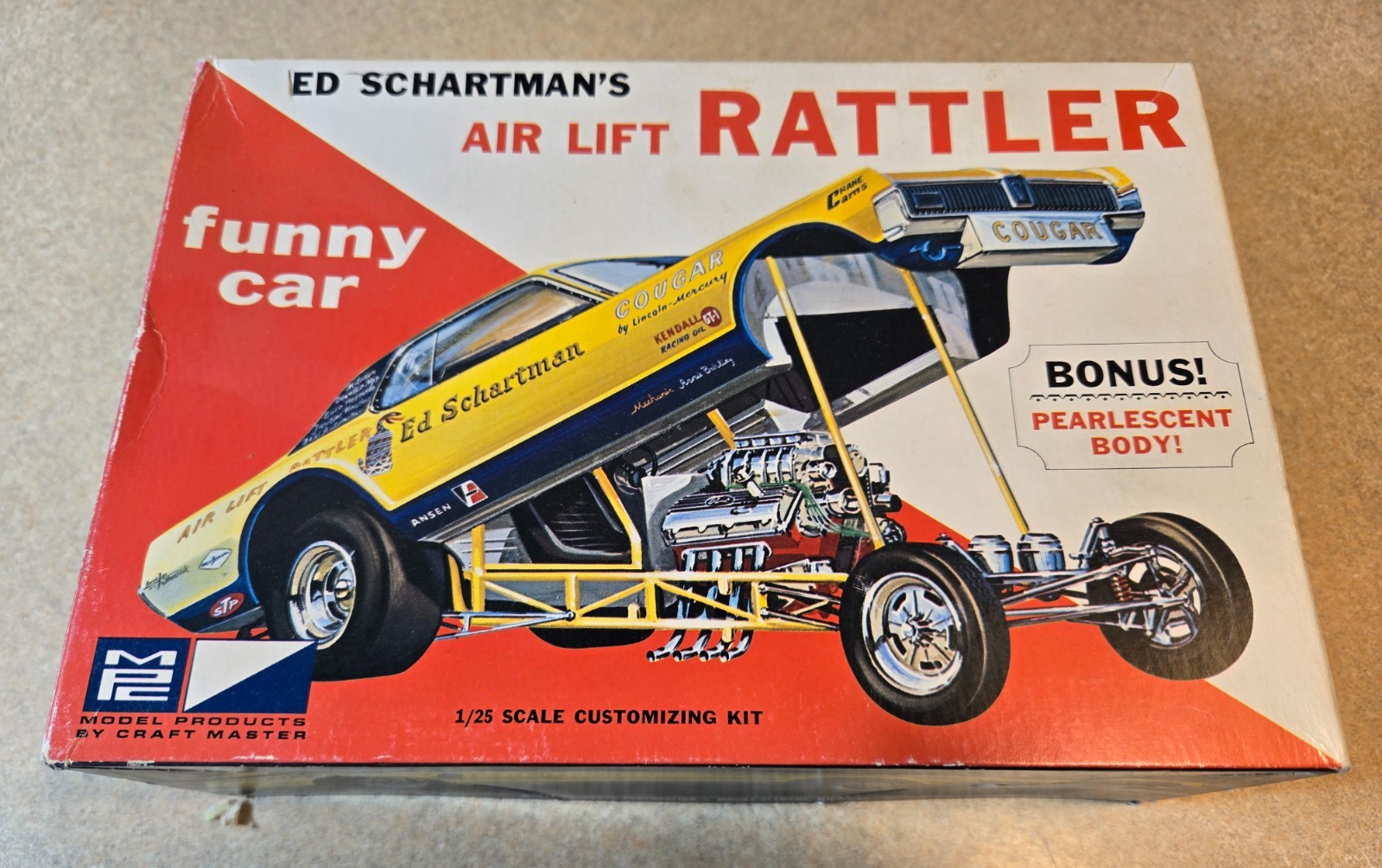 Vintage OPEN BOX! MPC Air Lift Rattler Model Kit in 1/25 Scale ...