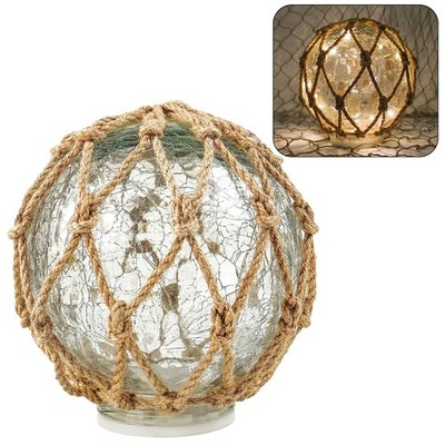 SAILINGSTORY Glass Fishing Float Nautical Lamp Coastal Beach Decor ...