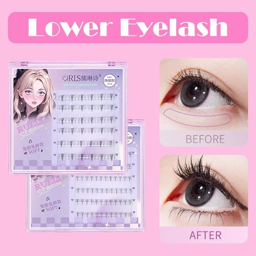 Self-adhesive lower eyelashes,creating a realistic, natural-looking ...