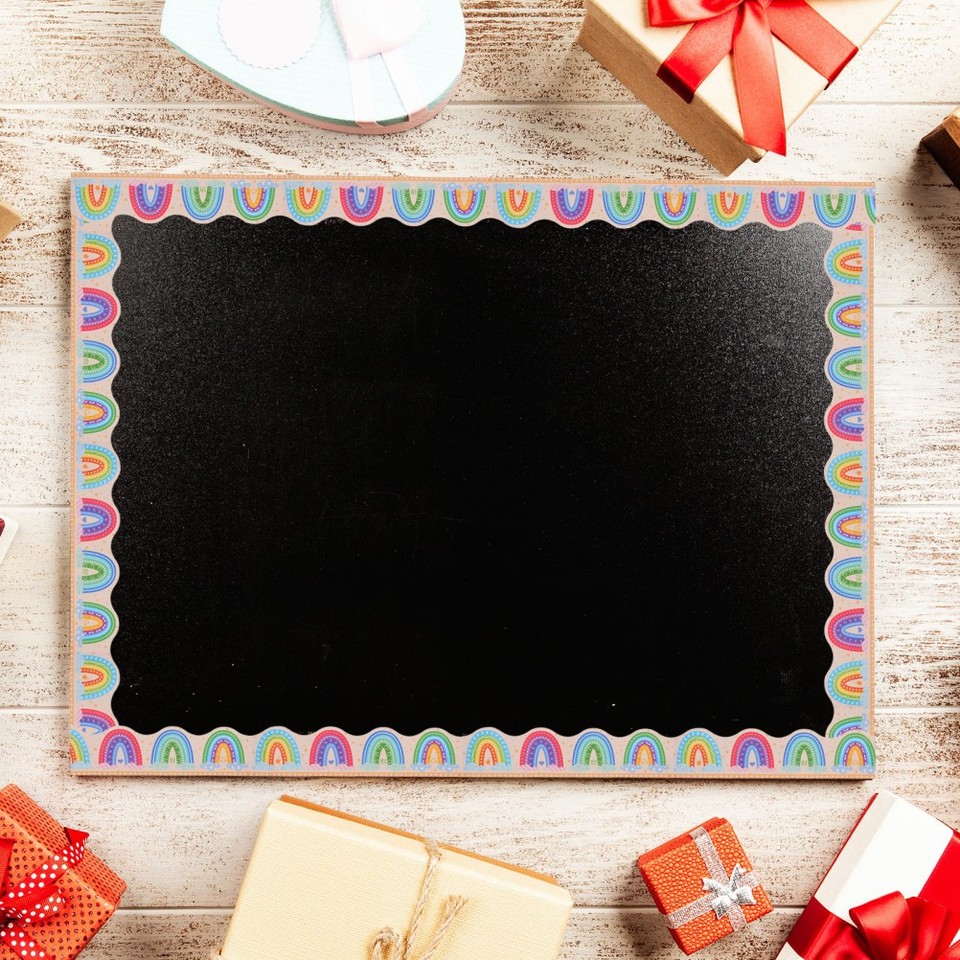 Colorful Bulletin Board Border Roll Borders for Sticker Decorations ...