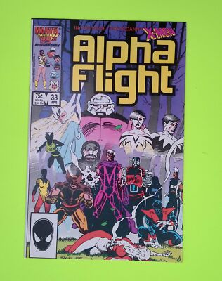 Alpha Flight #33 Vol. 1 1986 Marvel Comics 1st App 8.0 Comic Book A83 ...