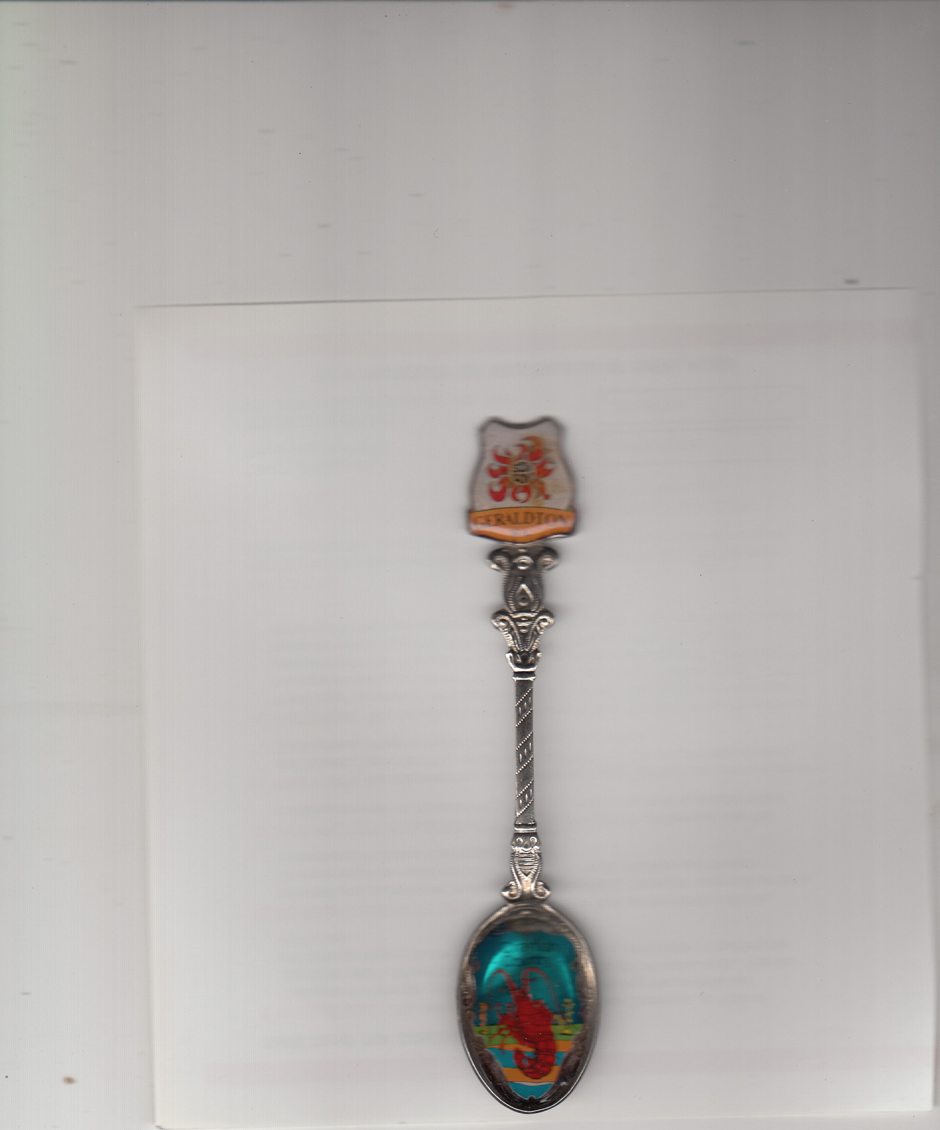 Geraldton-WA-Crayfish Country-[Enamel SP 1980s Spoon]-Australia ...