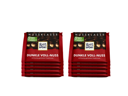 10x Ritter Sport Dunkle Voll-Nuss 100g Packung | eBay.de