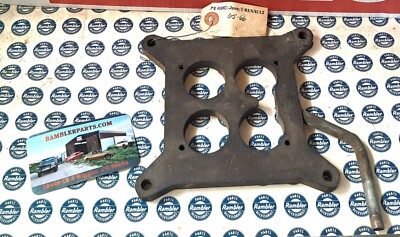 1965-66 AMC 327 4 barrel carb spacer with air intake | eBay