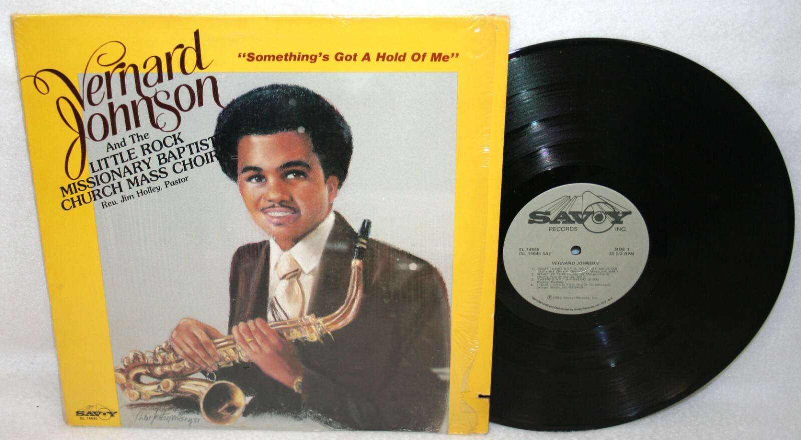 VERNARD JOHNSON Something's Got A Hold On Me LP SAVOY Black Gospel Soul ...