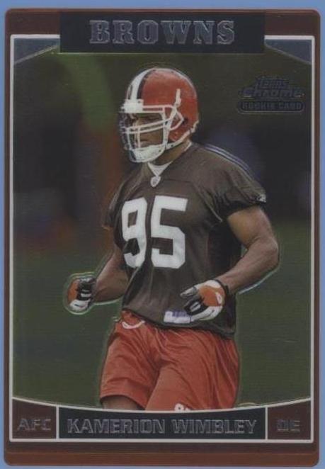 2006 Topps Chrome - Kamerion Wimbley #166 Blue Refractor /50 (RC) for ...