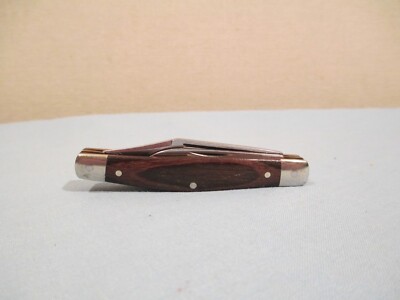 CAMILLUS Knife New York USA 882 Two Blade Jack Smooth Wood Handles | eBay