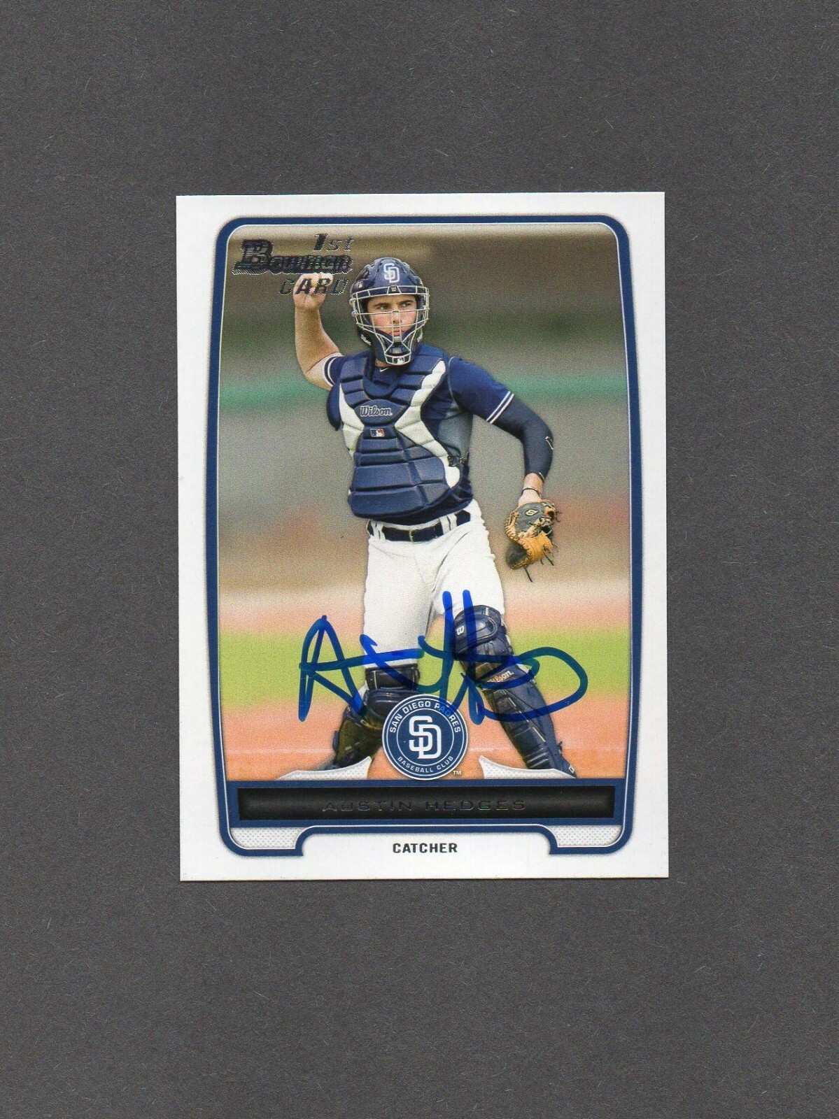 Austin Hedges Signed Autographed 2012 Bowman #89 RC Padres | eBay