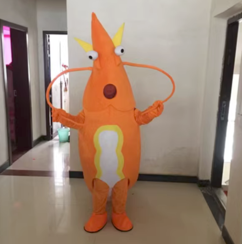 Orange lobster mascot costume adult Halloween party role-playing fancy ...