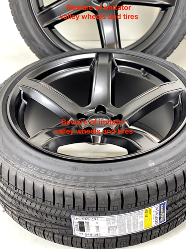 20" OEM DODGE CHALLENGER CHARGER SRT HELLCAT WHEELS RIMS TIRES 5 SPOKE ...