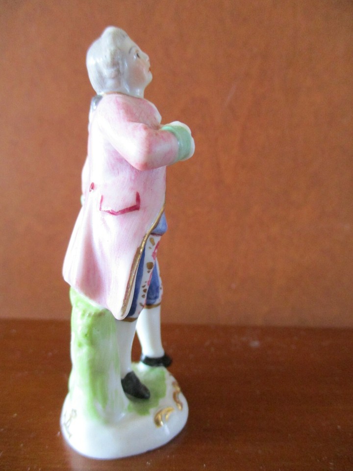 MINIATURE PORCELAIN COURT DANDY FIGURINE GOLD ANCHOR SAMSON?CHELSEA ...