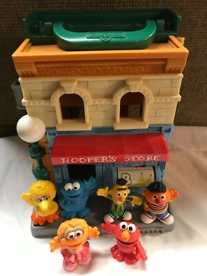 Sesame Street "Mr. Hooper's Store" & 6 Characters~Bert, Ernie, Elmo ...