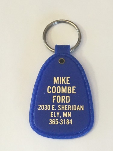 Vintage Mike Coombe Ford Ely MN Keychain, Minnesota Key Ring Accessory ...