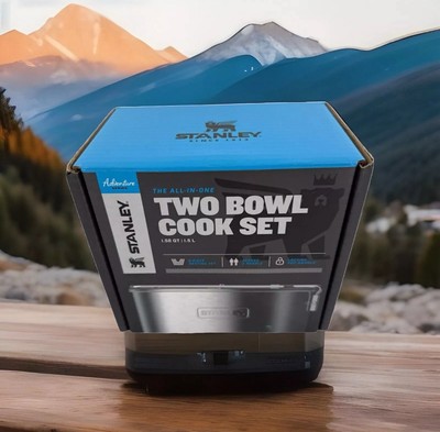 8 Piece STANLEY All-In-One Two Bowl Cook Set Adventure Series Camping ...