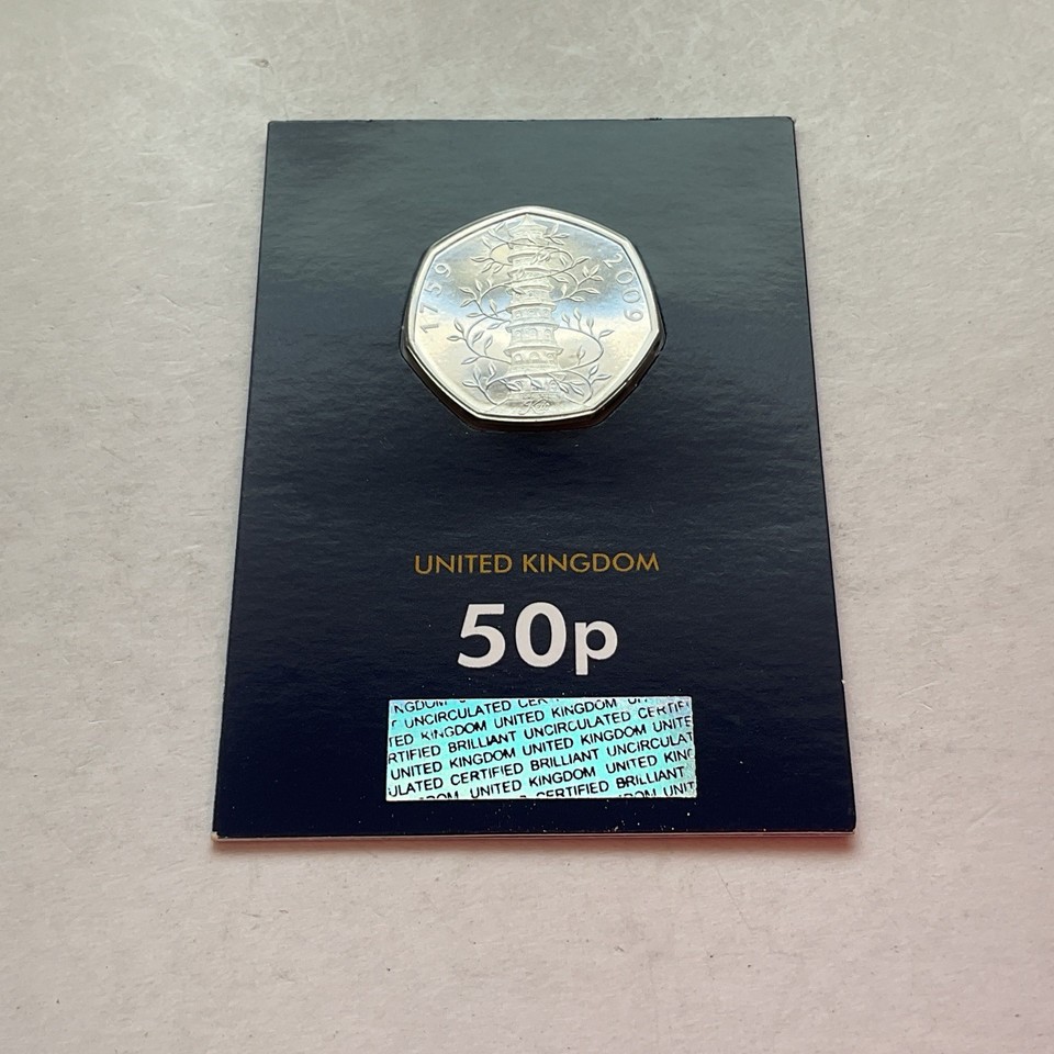 Kew Gardens Fifty Pence 50p Coin. Brilliant Uncirculated. 2019. | eBay UK