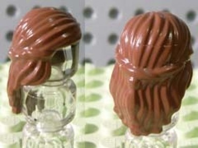 LEGO - Minifig, Headgear Hair Female Mid-Length with Braid - Brown | eBay