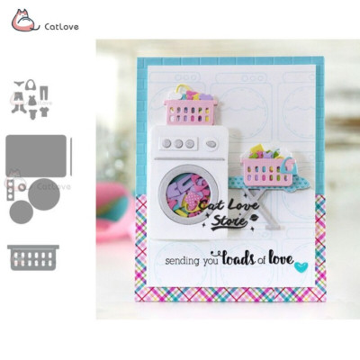 Washing Machine Basket Clothes Metal Cutting Dies Stencil Scrapbook ...