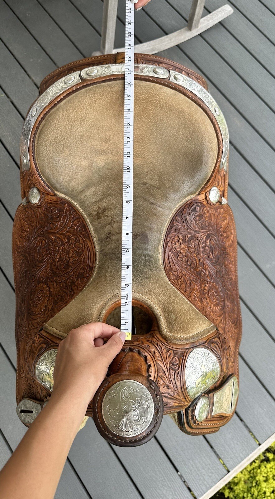 16” Dale Chavez Western Show Saddle FQHB Matching SET Breast Collar ...