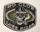 No Club Lone Rider Motorcycle 4in Embroidered Iron-on Patch | eBay