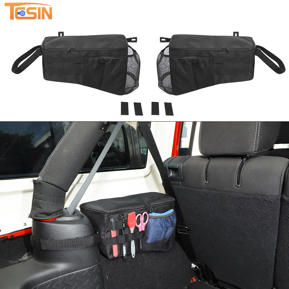 Rear Trunk Cargo Storage Bag Multi-Pockets Organizer For Jeep Wrangler ...