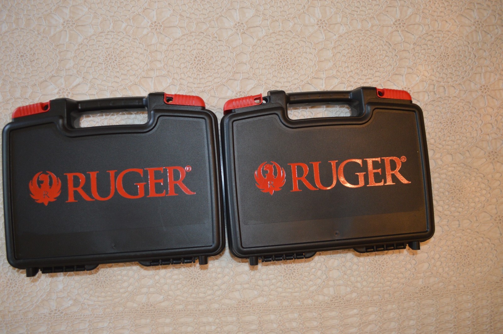 RUGER MKIV 22/45 22LR PISTOL FACTORY OEM CASES, X 2 GOV 1911 FITS ...