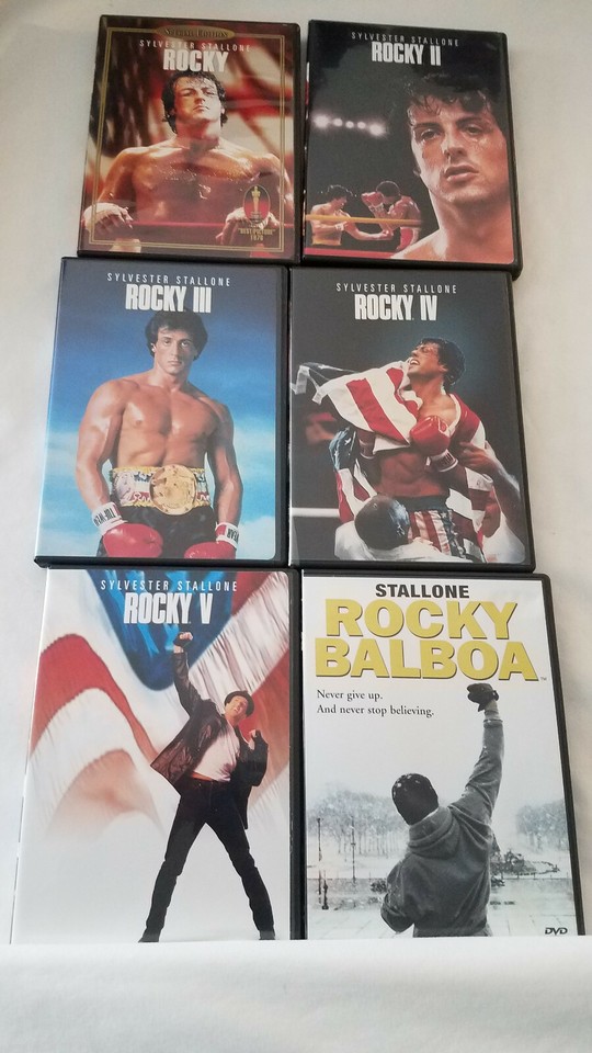 Rocky: 6 Film Collection DVD, Sylvester Stallone 1 2 3 4 5 AND ROCKY ...