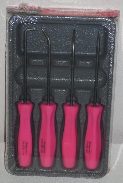 Snap-on Pick Set ASA204BPM Pink Hard Handles 4 Pcs. for sale online | eBay