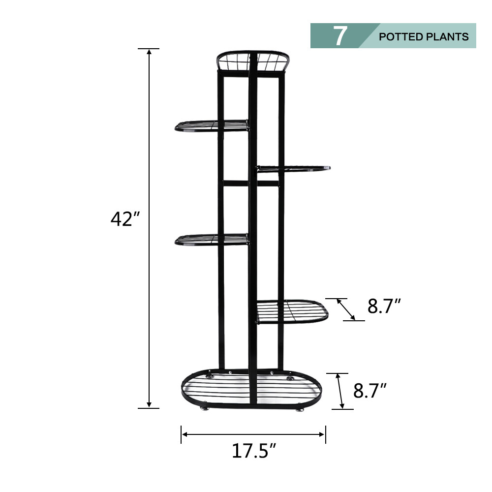 Metal Plant Stand Multi-Tier Flower Shelves Pot Holder Planter ...