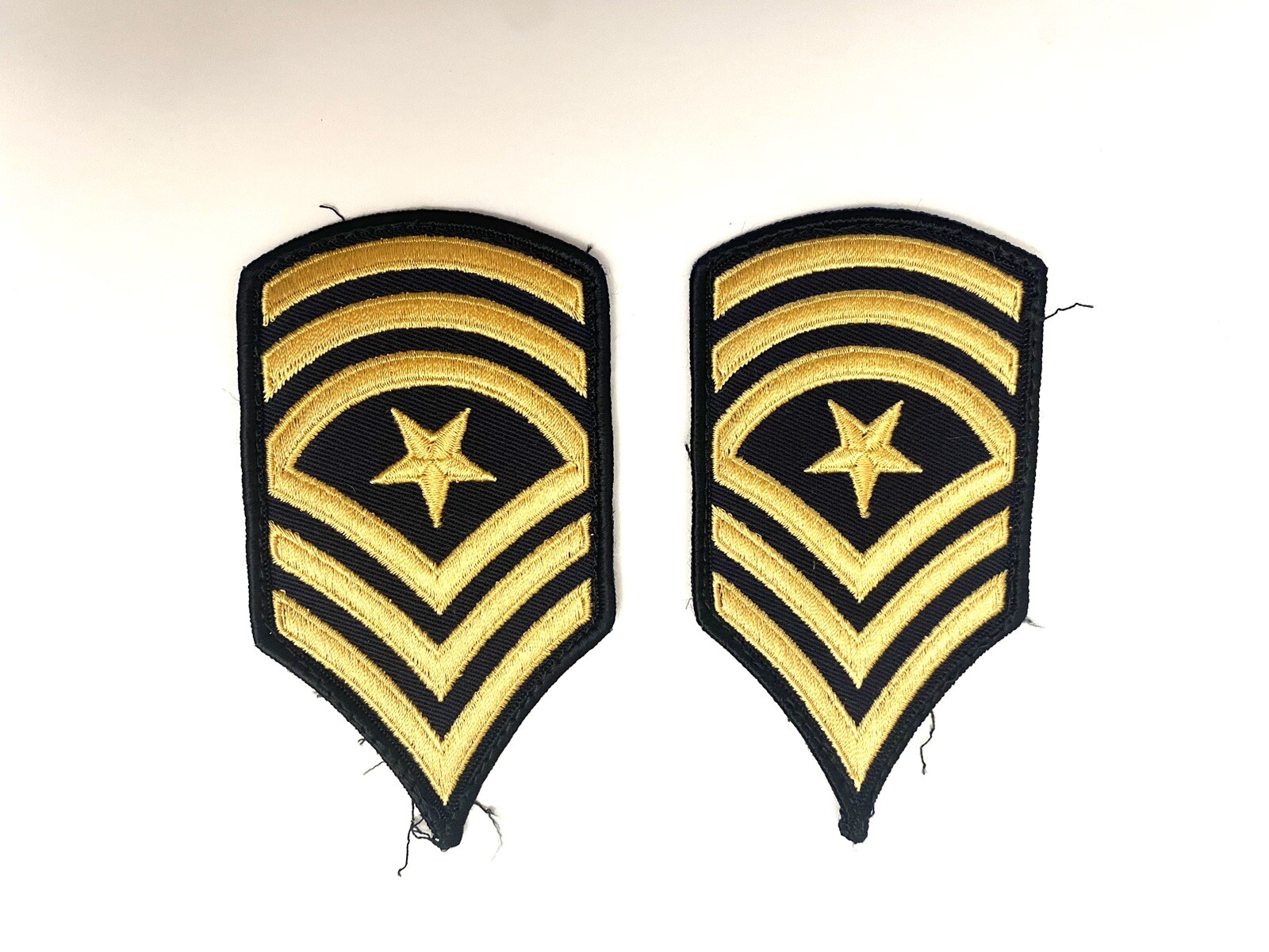 US Army FEMALE Dress BLUE Sergeant Major Rank E-9 Stripes Sew On Patch ...