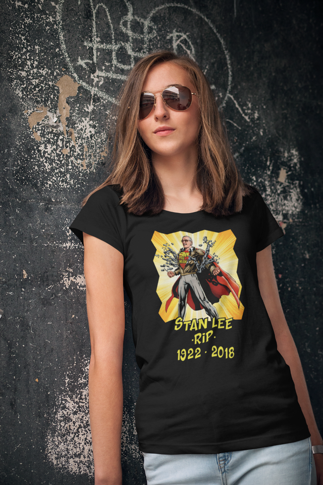 Stan Lee Stan The Man T-Shirt Unisex Mens Adult Cotton Comics Marvel ...