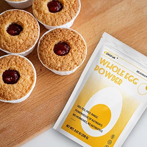 ORGFUN Whole Eggs Powder, Just One Ingredient, Pasteurized Made in USA ...