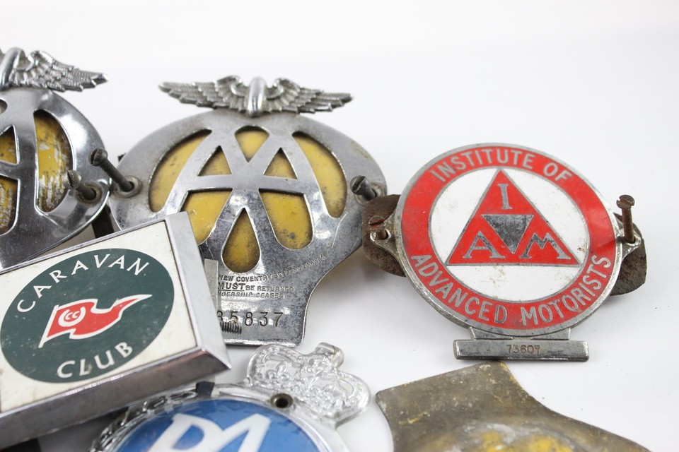Car Grille Badge Automobilia Collectables Inc AA & RAC Enamel | eBay UK