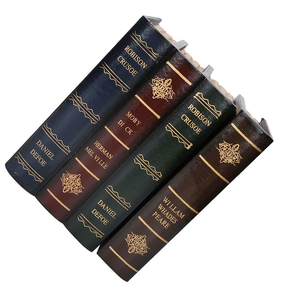 Decorative Box Book Shaped Vintage Storage Box Decor Boxes Wooden Boxes ...