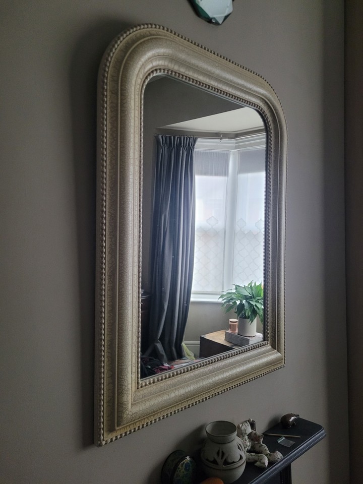 Laura Ashley Cream Crackle Glaze Wall Mirror 60 X 80cm RRP £125 | eBay UK