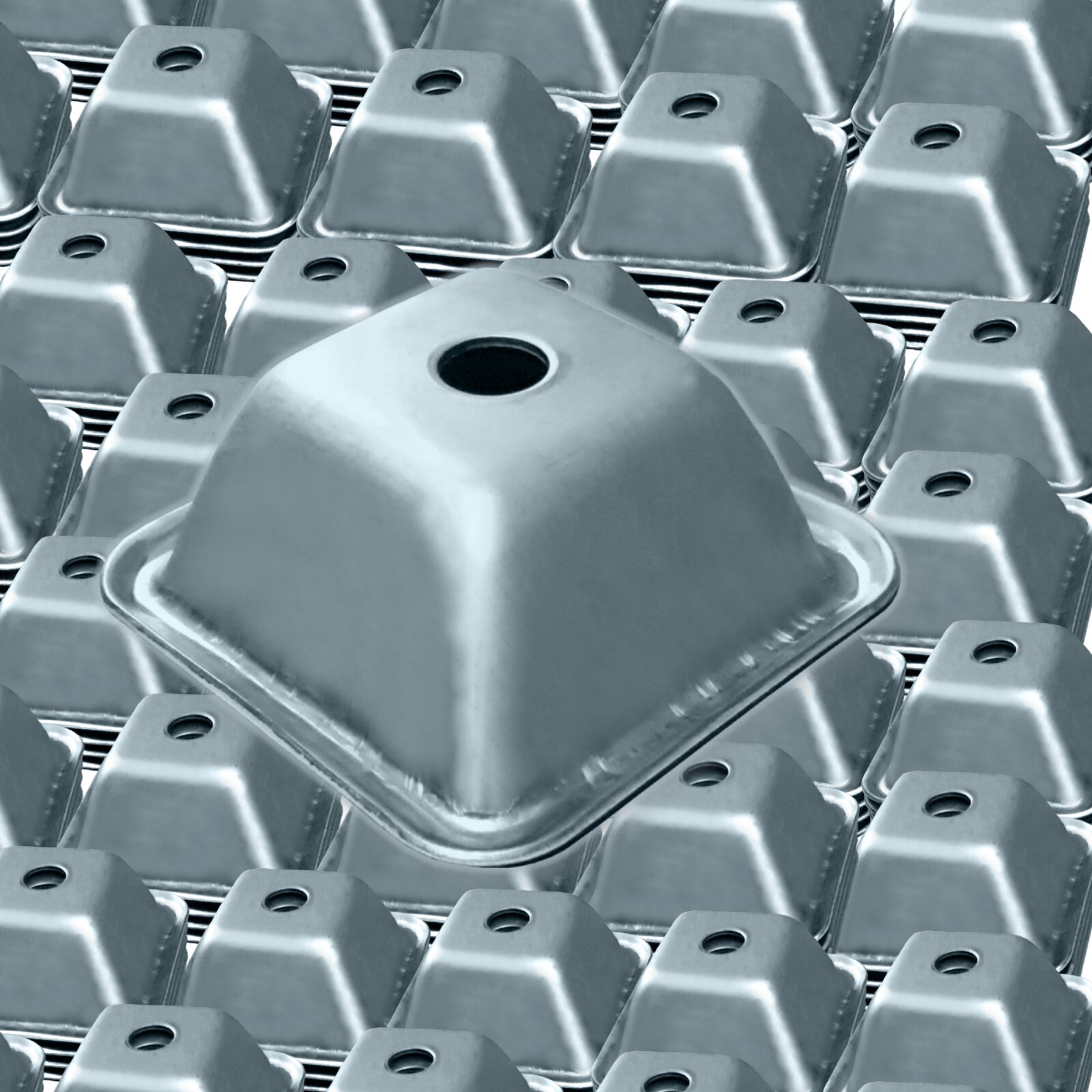 100x stillage pallet stacking feet , heavy duty, 2.5mm thick stillage ...