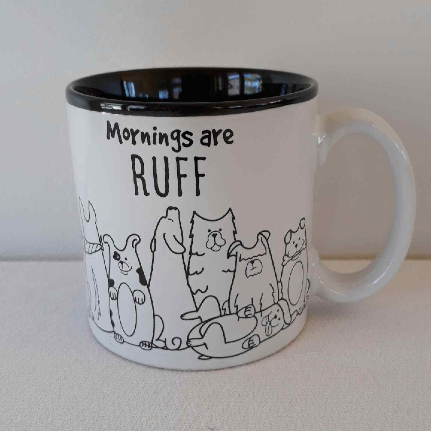 burton + BURTON dog coffee mug - Mornings are RUFF | eBay
