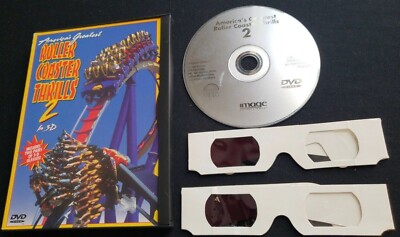 Americas Greatest Roller Coaster Thrills in 3-D - V. 2 (DVD, Includes 2 ...