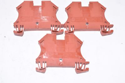 Lot of 3 NEW Allen Bradley 1492-J4 Terminal Blocks - Maroon | eBay