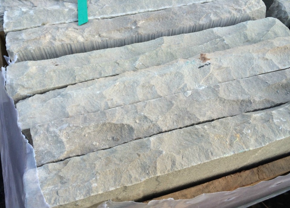 60cm and 90cm long stone wall topper, coping stone, 50mm deep with ...