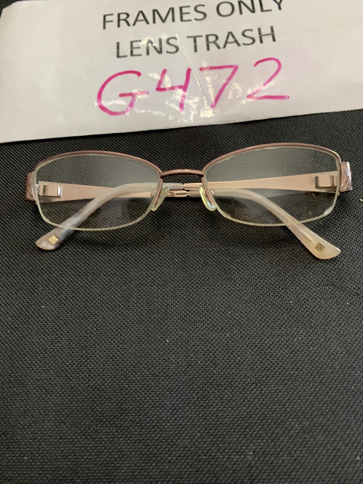 LIZ CLAIBORNE L319 68Q Eyeglasses Frame 53-17-135 Half Rim Rose Gold G472 | eBay