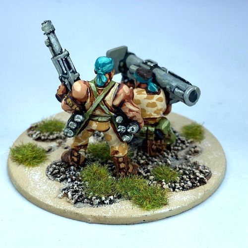 Imperial Guard Catachan Rocket Launcher Team - Painted - Warhammer 40K ...
