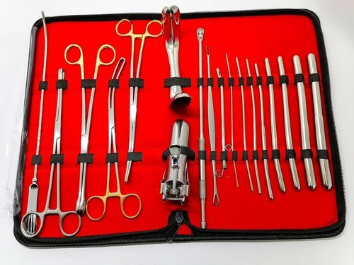 Basic Gynaecology Dilatation and Curettage DNC Kit Surgical Instruments ...