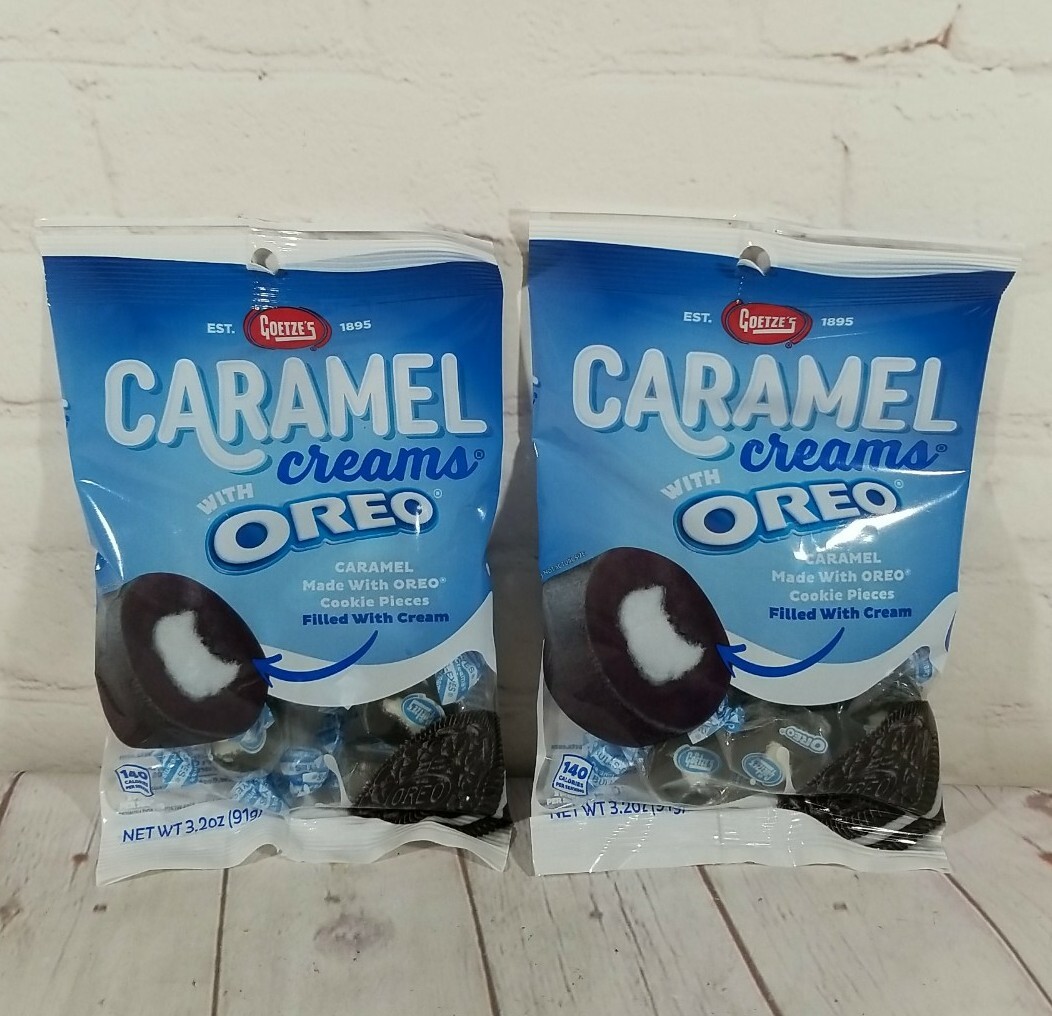 2x Goetze's Caramel Creams W/ Oreo Cookie Pieces, Cream Chewy Candies 3 ...
